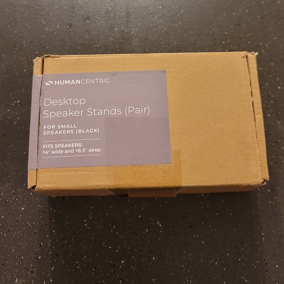 Humancentric | Other | Nwt Humancentric Black Desktop Speaker Stands ...